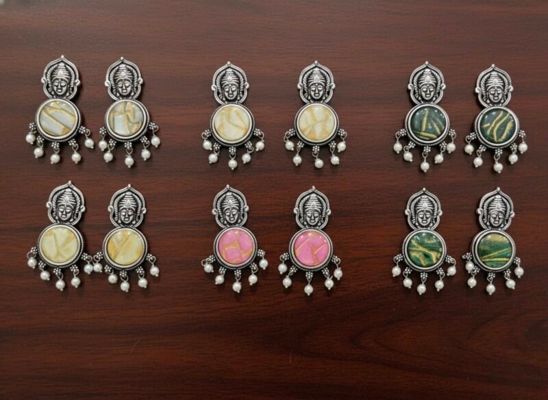 Geman silver mix colour earrings oxc491 (12PC) - RS-60each (Copy ...